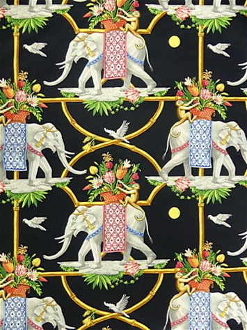 Before the Raj Noir Harrison Howard Fabric | Designer Fabric by the ...