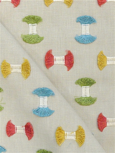 Frayed 78 Confetti Clipped Embroidery | Covington Fabric