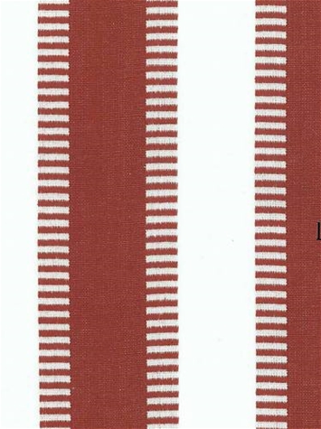 New Ladder Stripe Tibetan Red White Cotton | Laura & Kiran Fabric