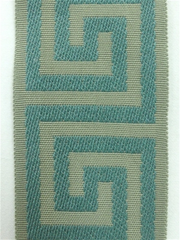 Smokey Blue Greek Key Tape 825-409 | Curtain & Upholstery Trim
